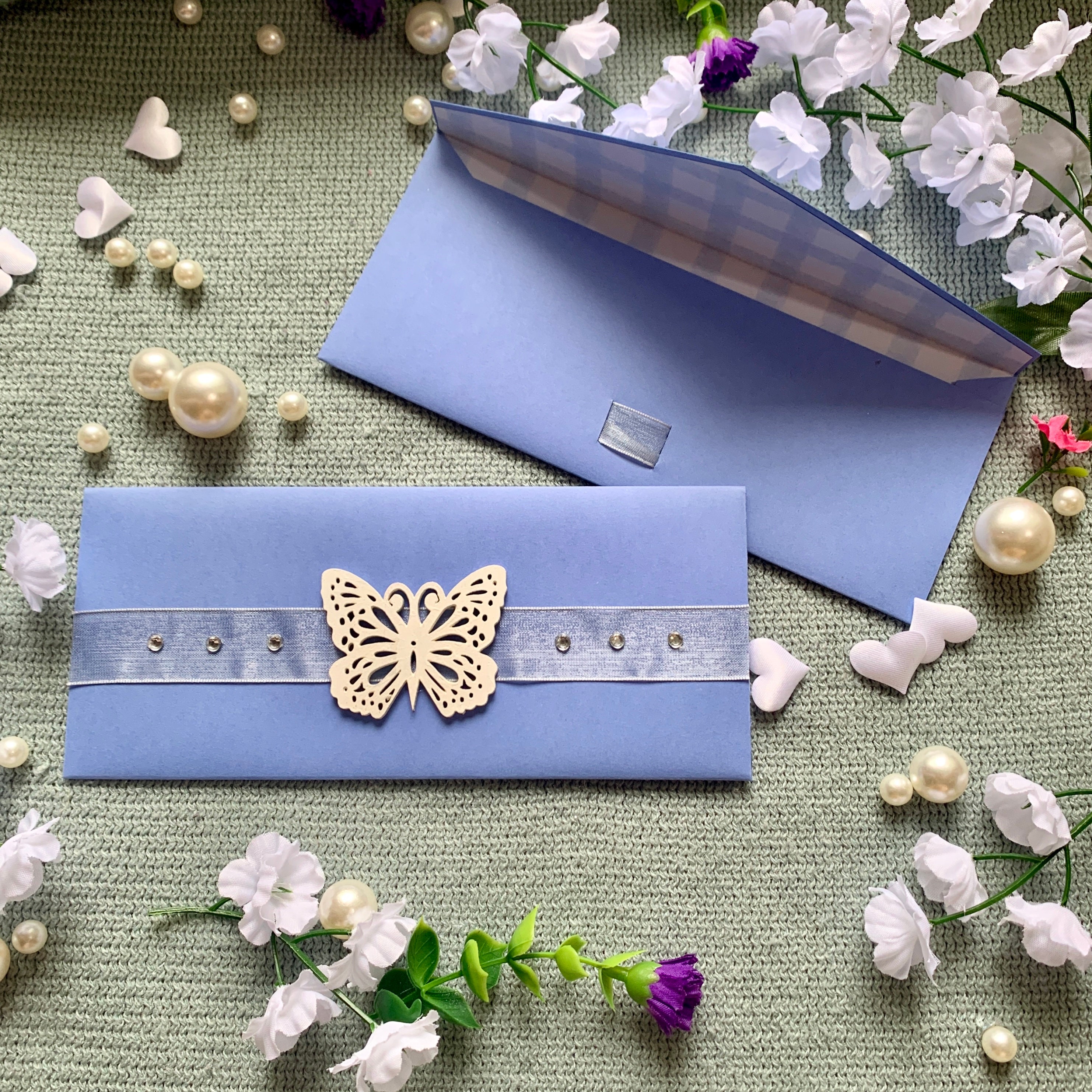 Envelope Money and Cheques Blue and White - Etsy