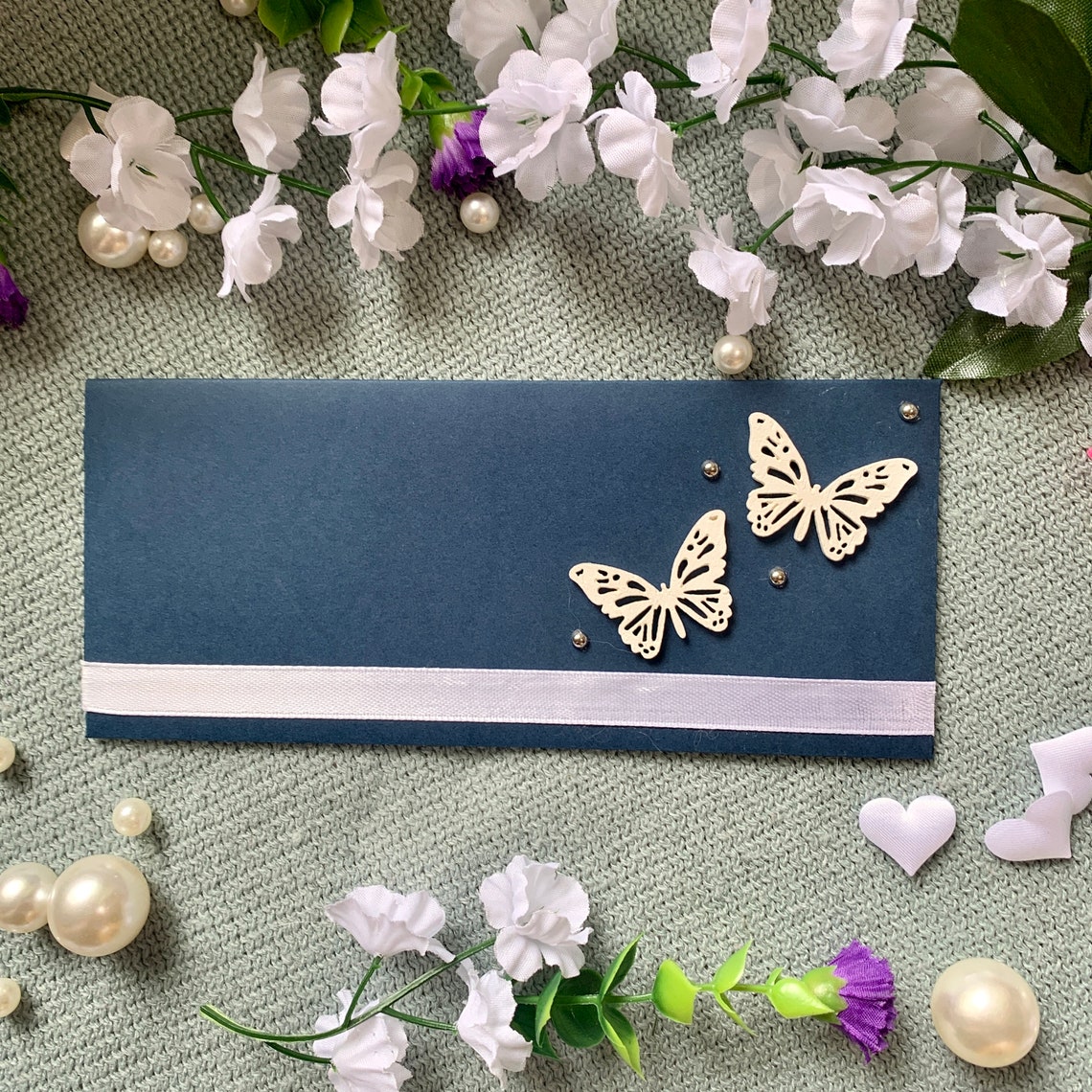 Envelope Money and Cheques Blue and White - Etsy