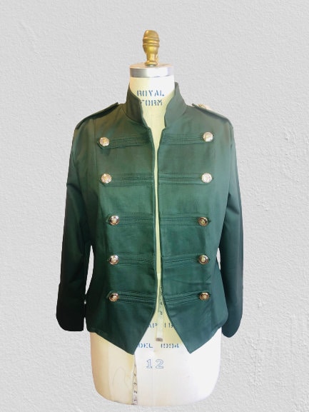 Army Green Military Jacket - Etsy