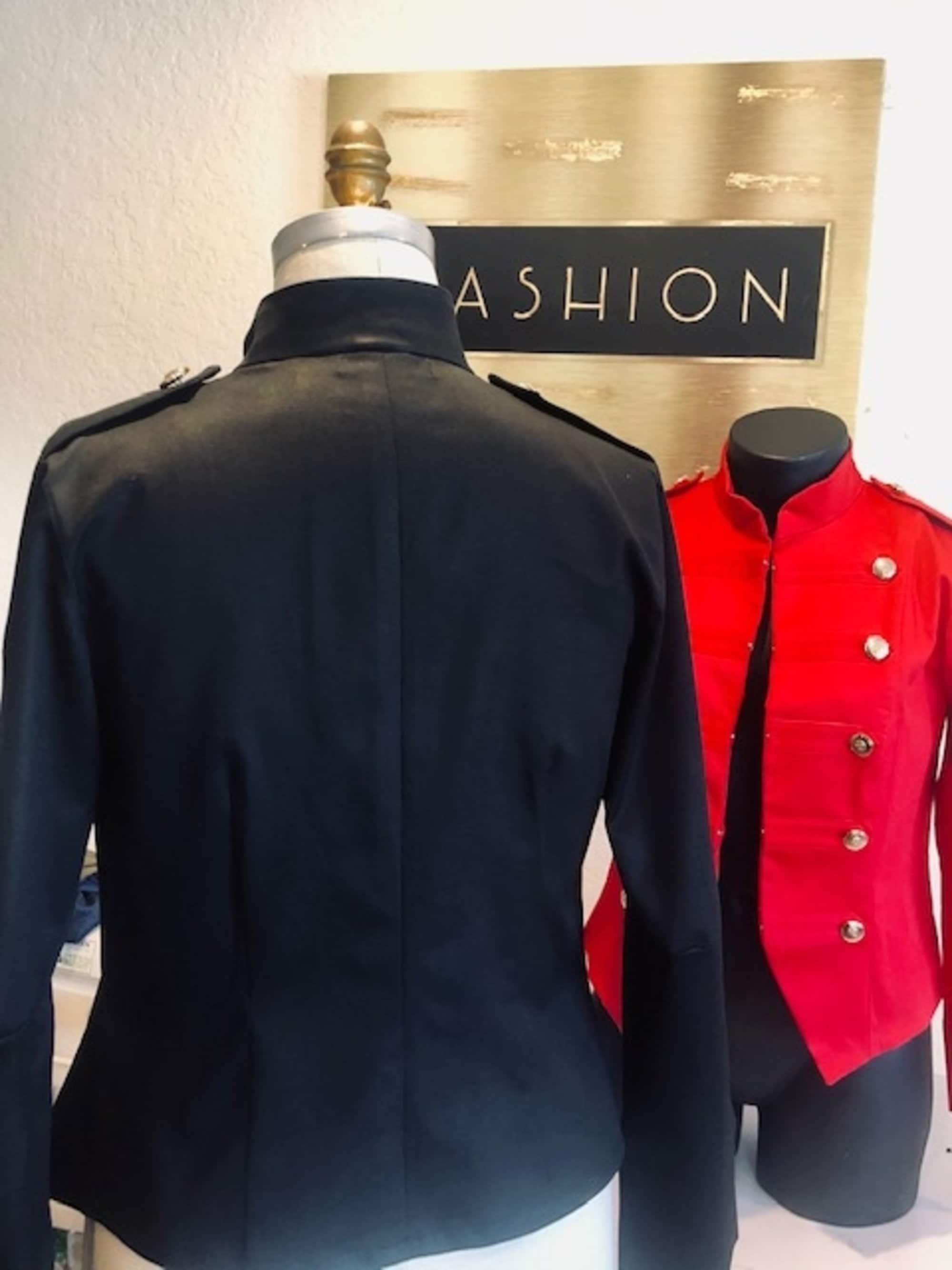 Red Military Jacket - Etsy