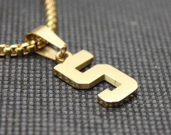 Number 5 Pendant - Etsy