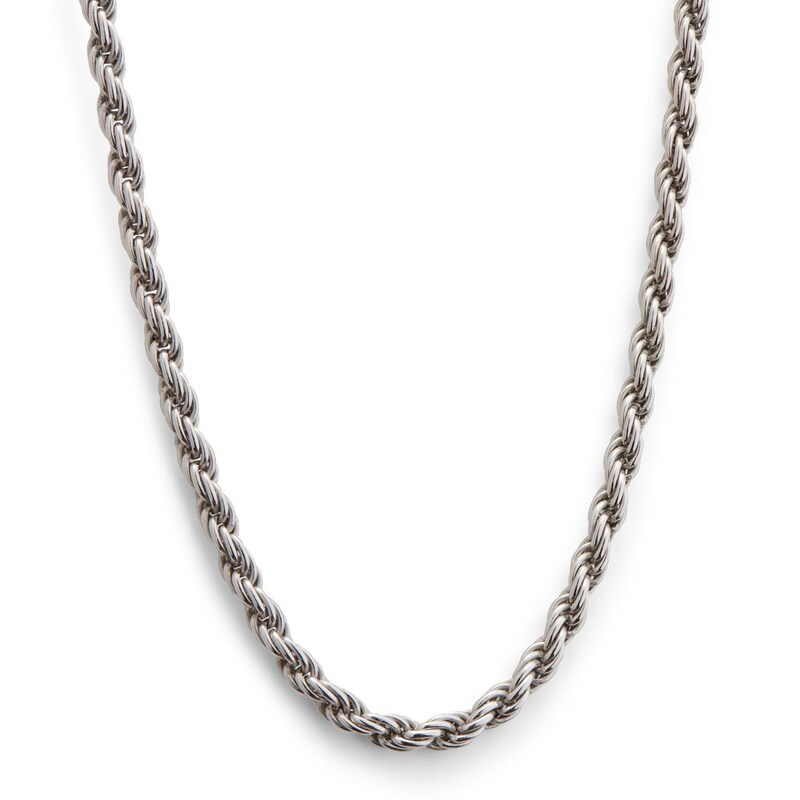 Silver Rope Chain - Etsy