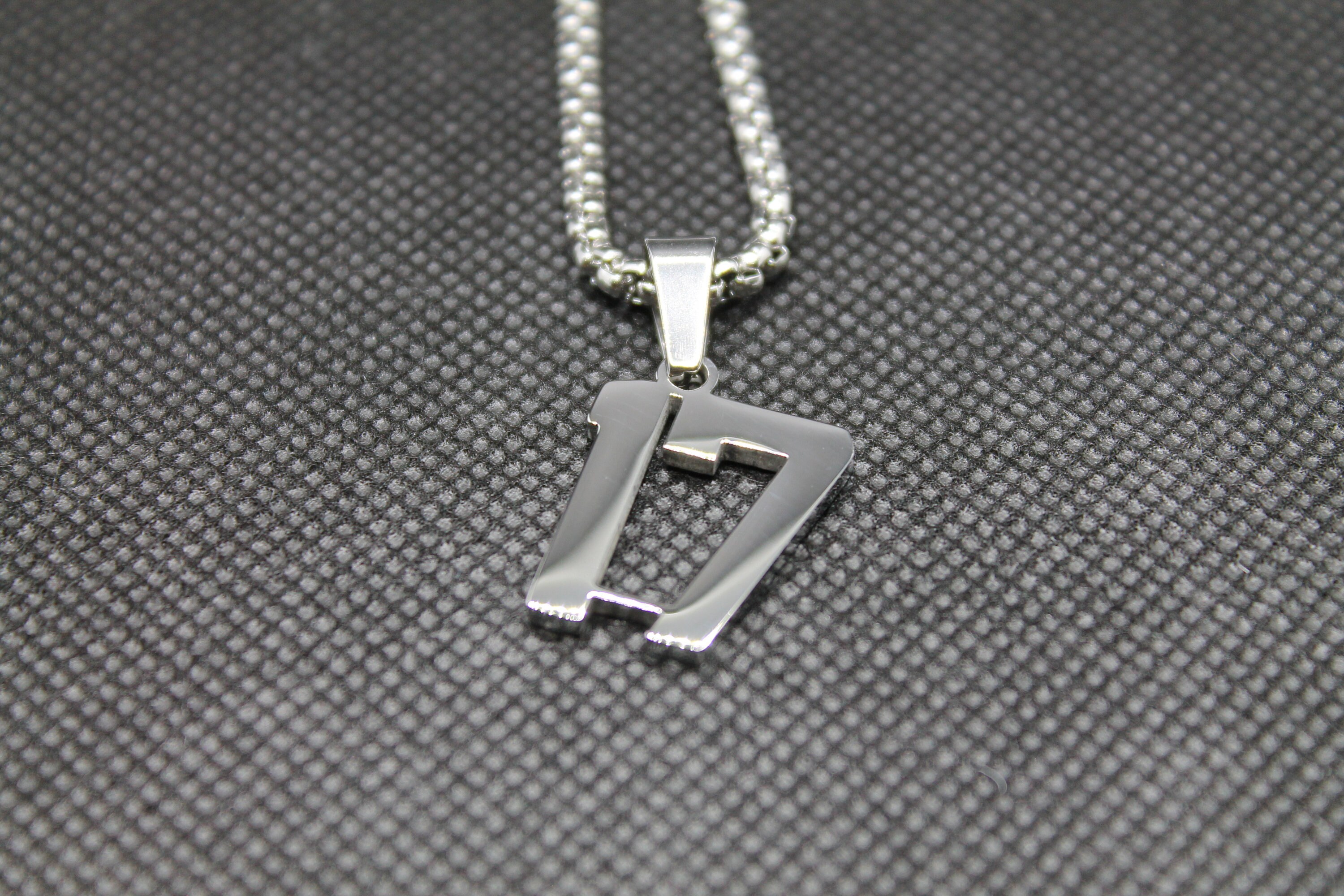 Number 17 Pendant Number Chain Stainless Steel Baseball | Etsy