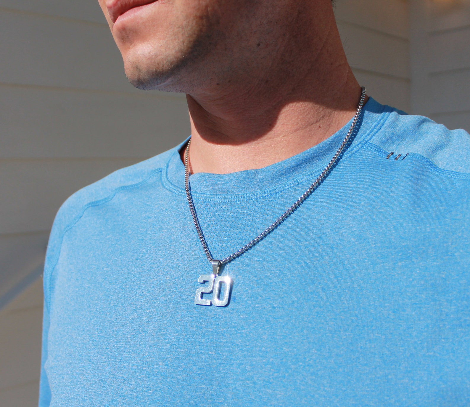 Number Necklace Number 17 Pendant Number Chain Stainless | Etsy