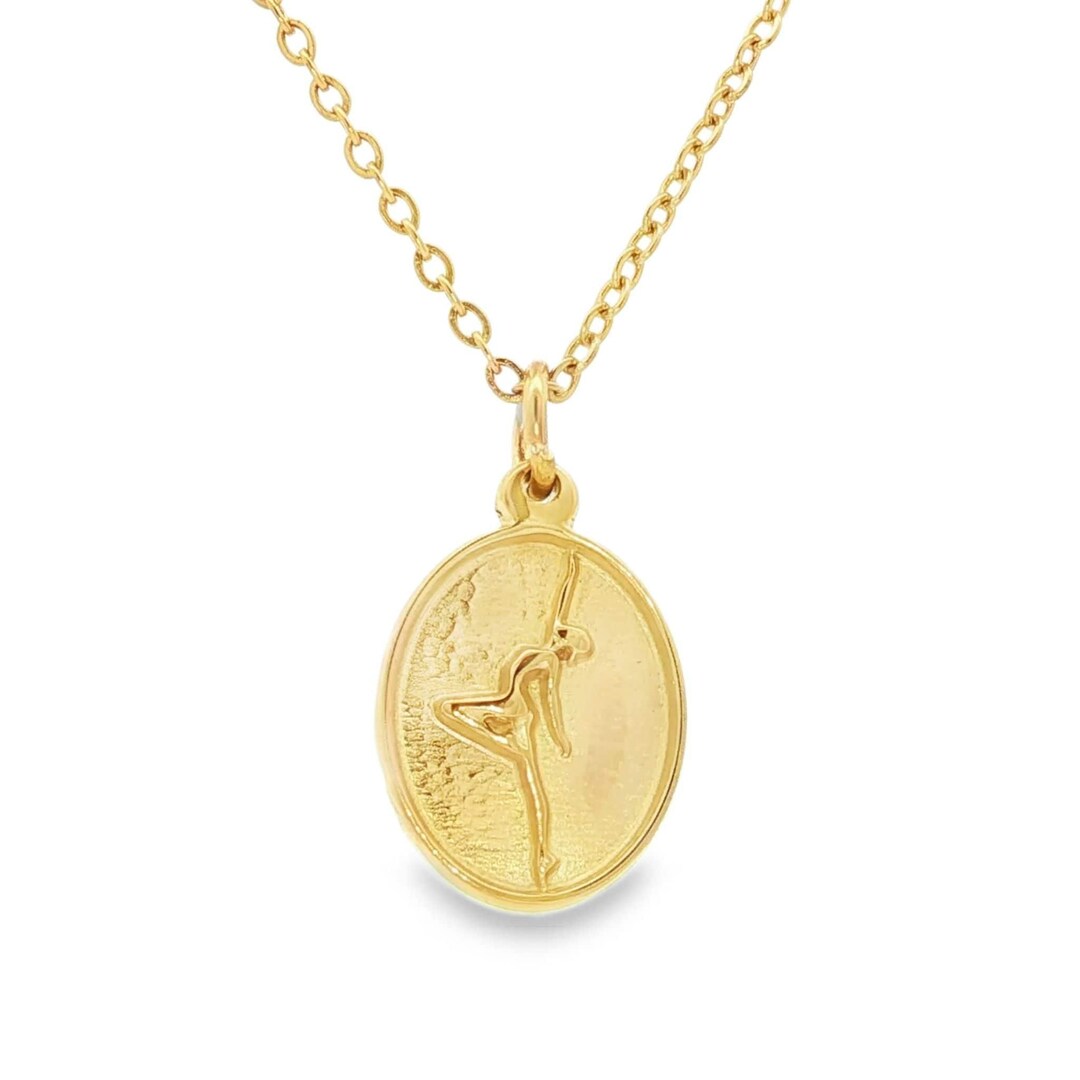 Ballet Pendant - Ballet Silhouette Pendant -18K Plated Charm - Dancing ...
