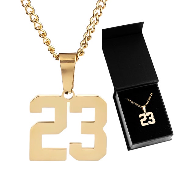 Number Necklace - Etsy