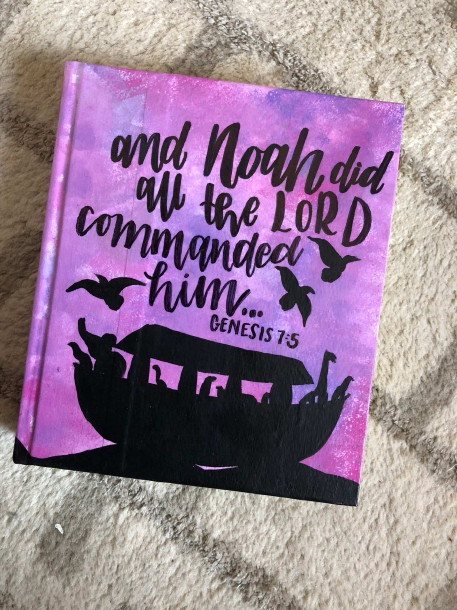 The Dawn Bible // Hand Painted Bible // ESV Journaling Bible | Etsy