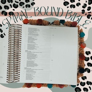 Spiral Bound Illustrating Bible | Hand Painted Bible | Fully ...