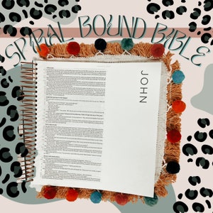 Spiral Bound Illustrating Bible | Hand Painted Bible | Fully ...