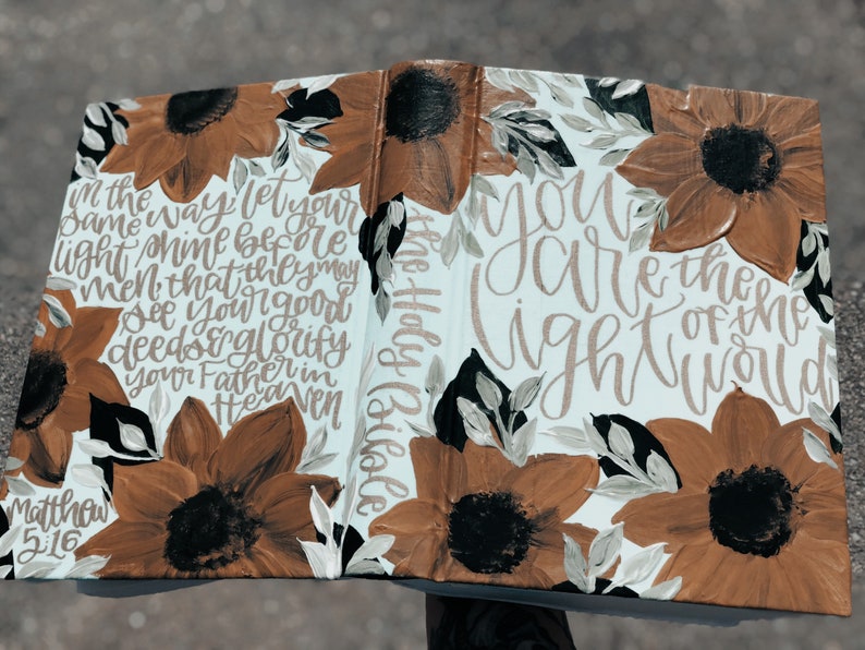 The Stephanie Bible | Hand Painted Journaling Bible - Etsy
