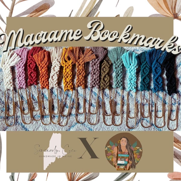 Macrame Bookmarks - Etsy