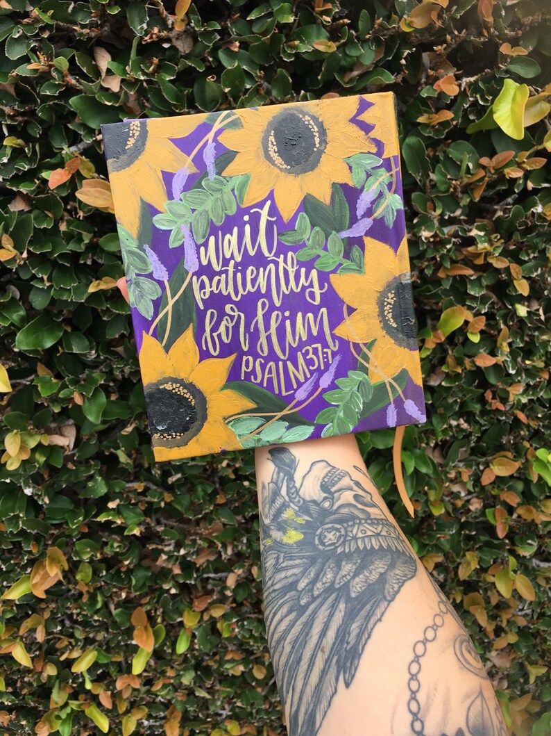The Stephanie Bible | Hand Painted Journaling Bible - Etsy