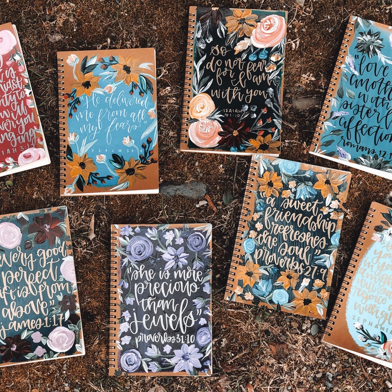 Painted Journal - Etsy