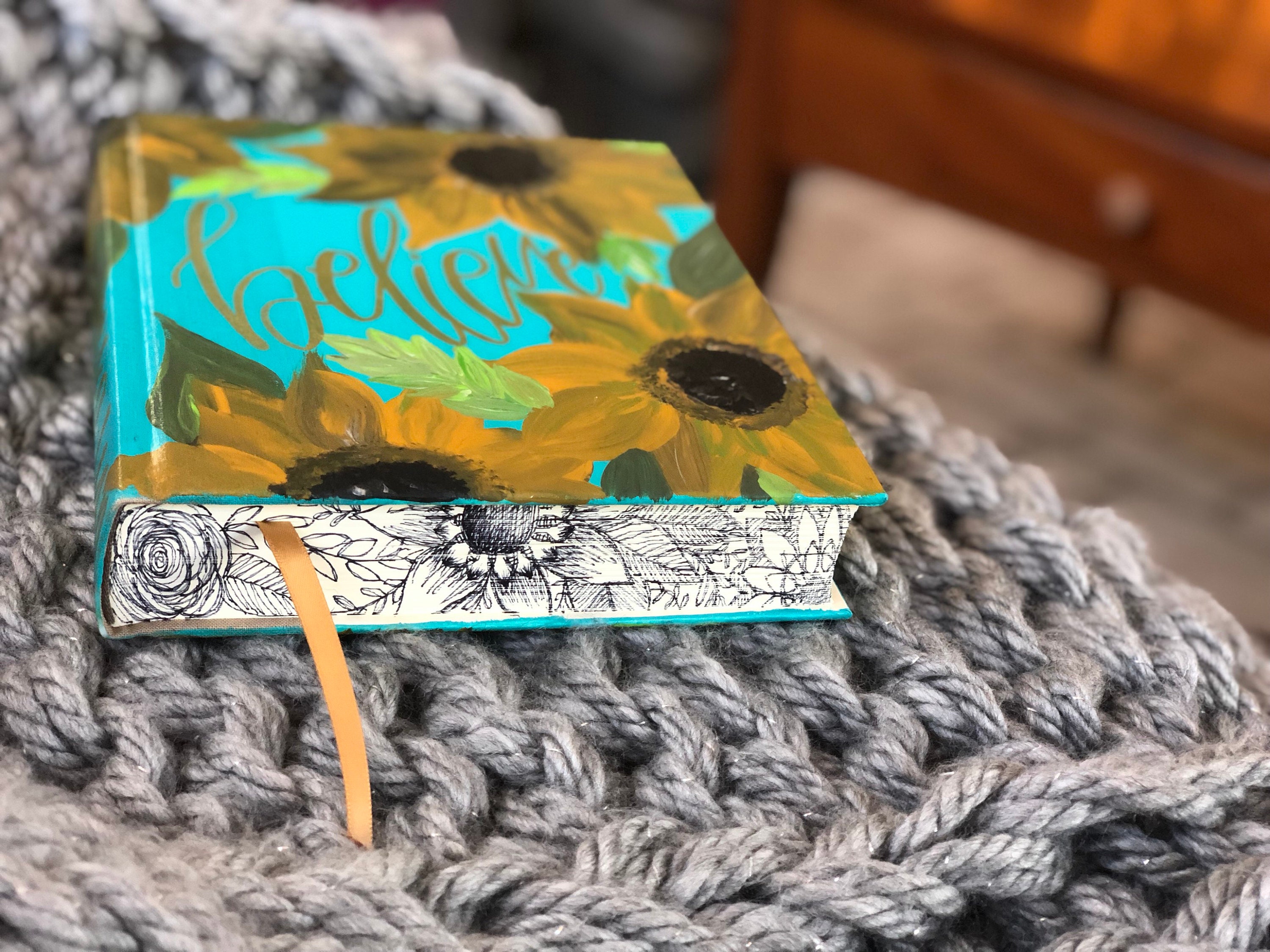 The Stephanie Bible | Hand Painted Journaling Bible - Etsy