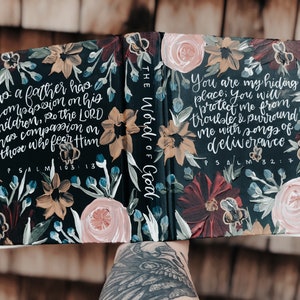 The Jeanette Bible | Hand Painted Journaling Bible - Etsy