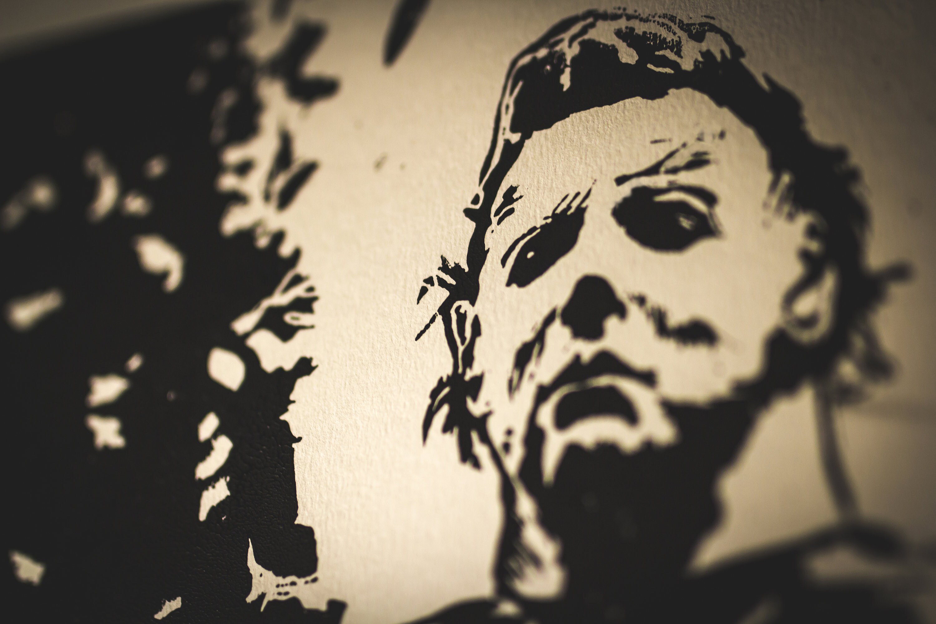 CREEP Michael Myers Print HALLOWEEN Lino Cut Print Horror - Etsy