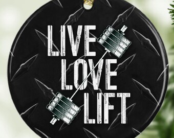 Merry Liftmas Lifting Christmas Ornament | Workout Christmas Ornament ...