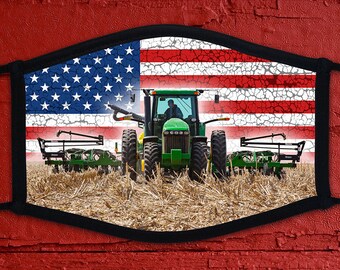Tractor Face Mask - Etsy