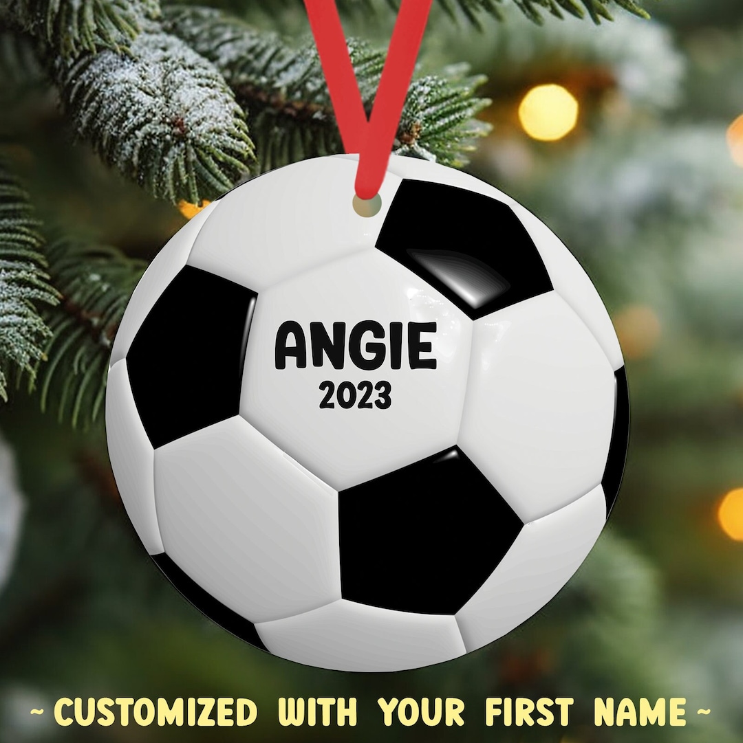 Soccer Ornament Personalized | Soccer Player Gift | Sports Christmas ...
