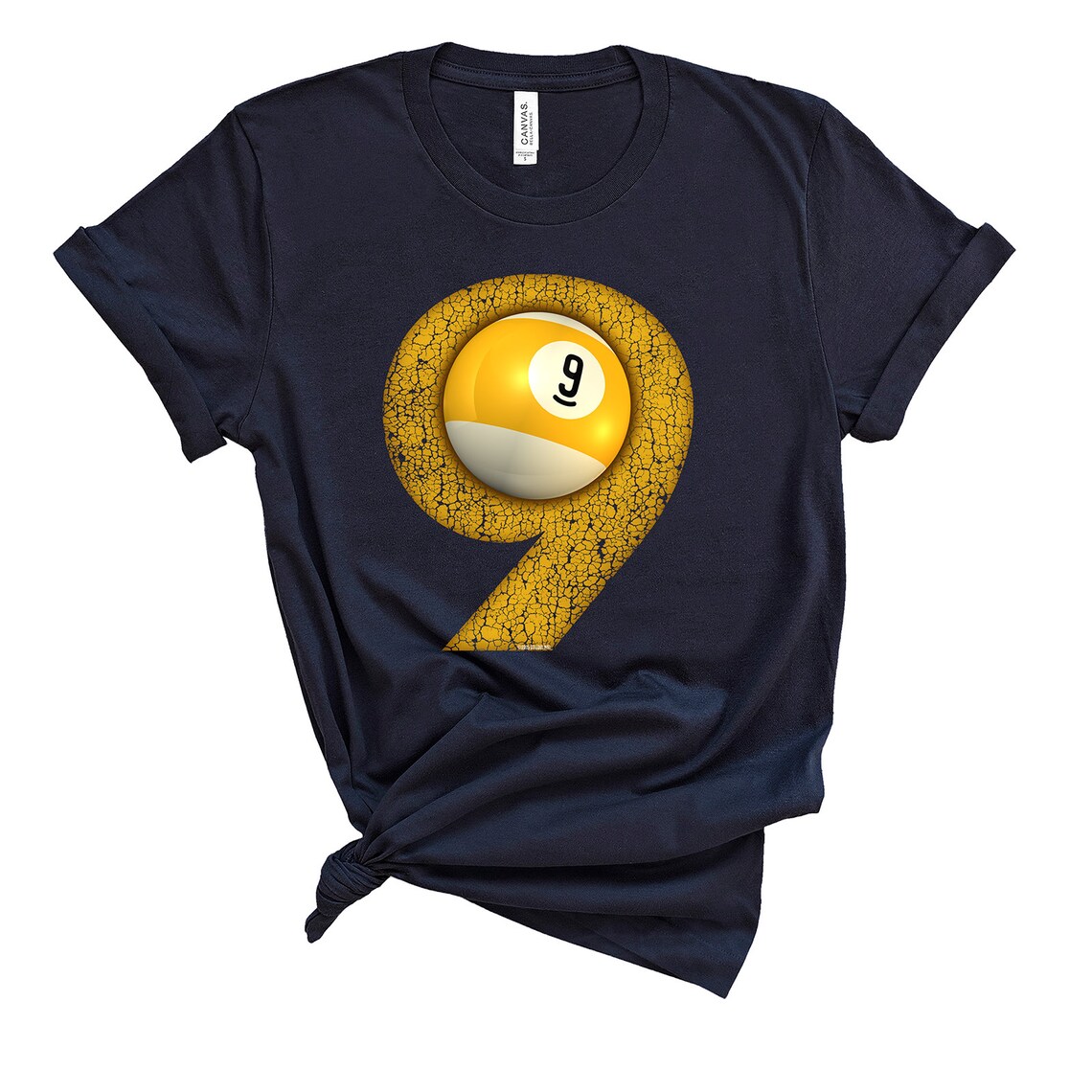 9-ball Pool TShirt Bar League Billiards Tee Billiard Team Shirt 9 Ball ...