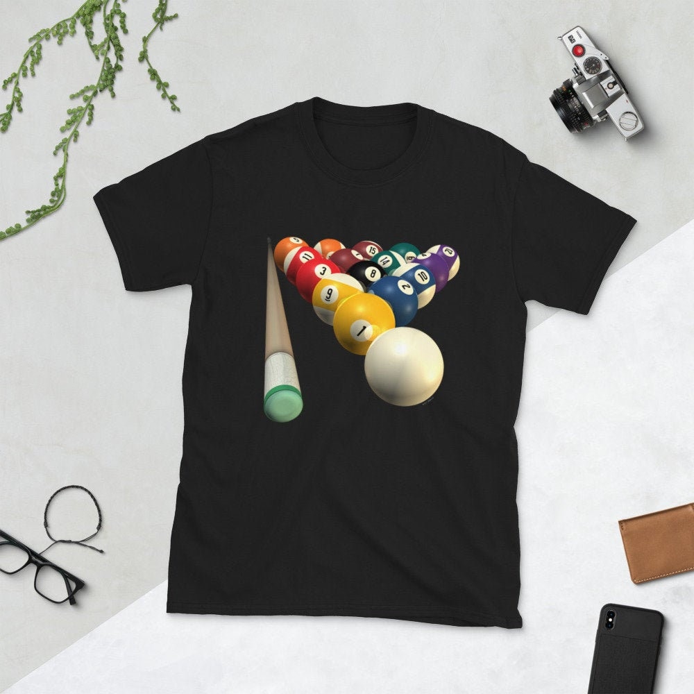 8-ball Pool Team T-shirt Bar League Billiards Tee Matching Pool Team ...
