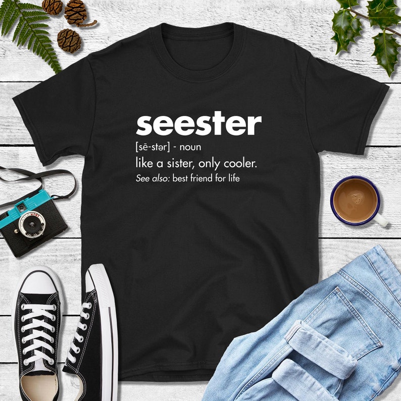 Seester Tshirt Gift Sister Gift Definition Best Friend Tee | Etsy