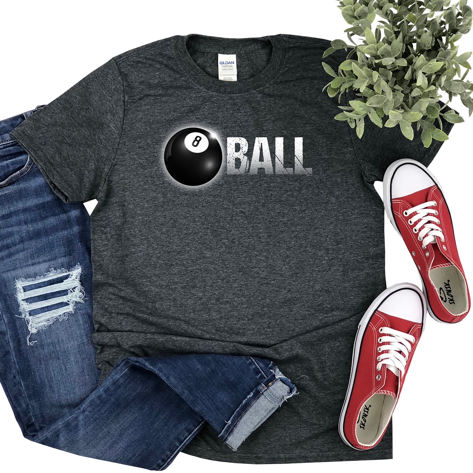 8-ball Pool T-shirt Bar League Billiards Tee Billiard - Etsy