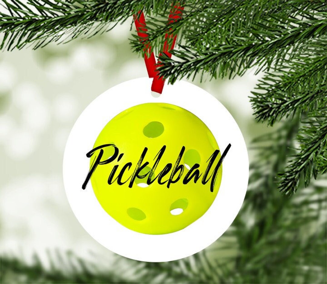 Pickleball Christmas Ornament Gift Xmas Pickleball Tree Ornament ...