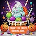 50 Spooky Ice Cream Halloween Coloring Page to Print Scary Grayscale ...