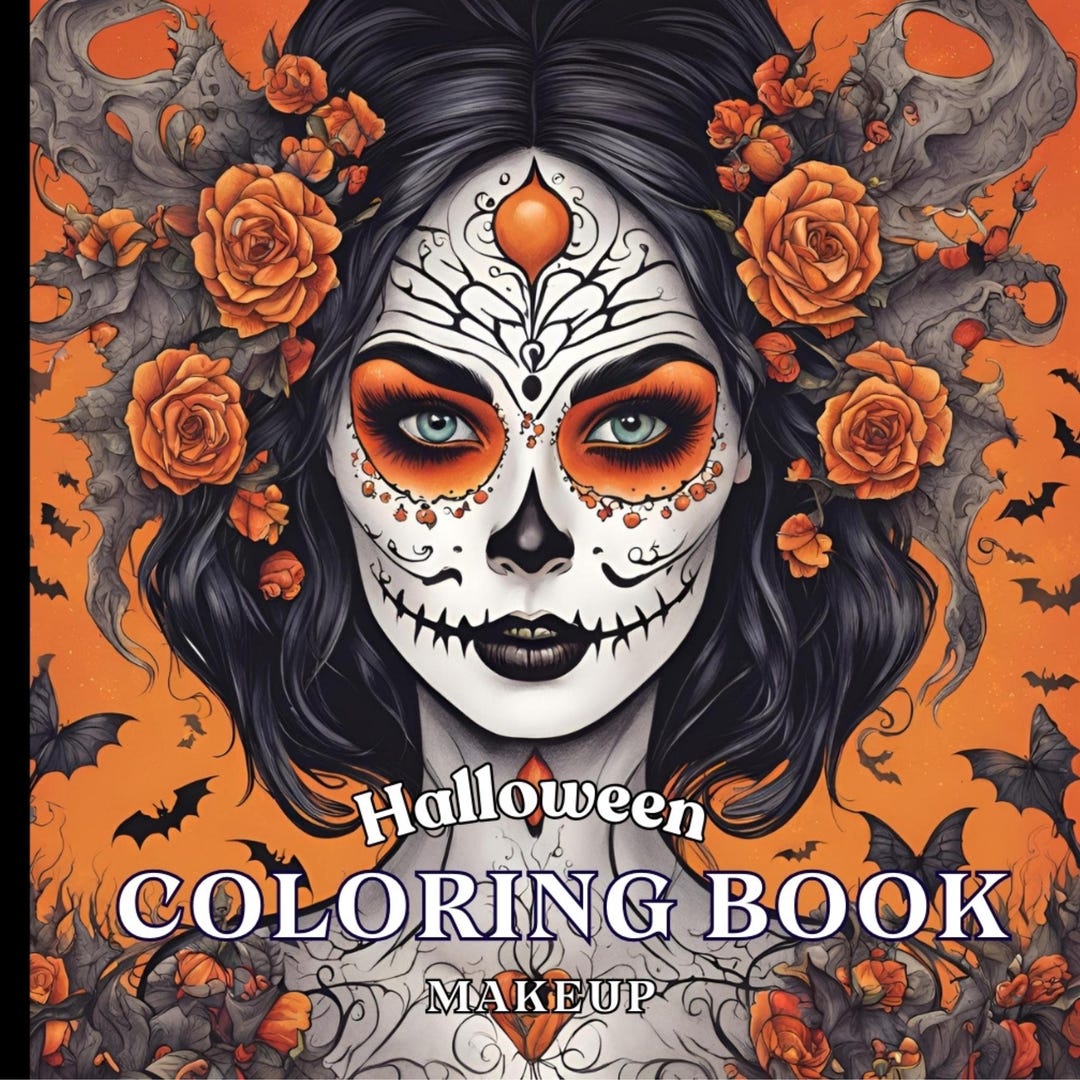 Halloween Coloring Pages for Kids,adults Coloring Books, Beauty ...
