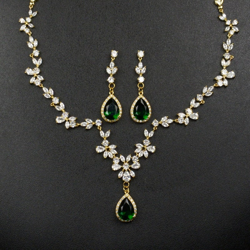 Crystal Jewelry Prom Gold - Etsy