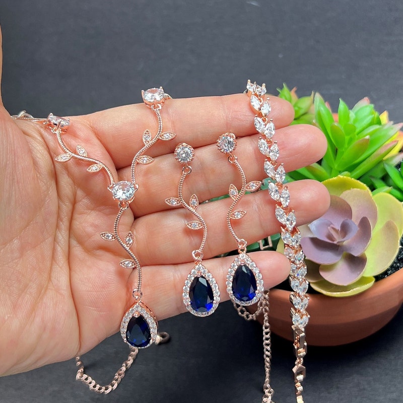 Navy Blue Jewelry - Etsy