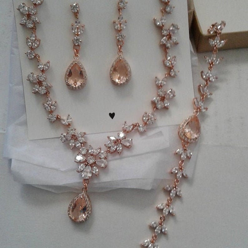 Light green mint green lime green Prom Jewelry set Bridal | Etsy