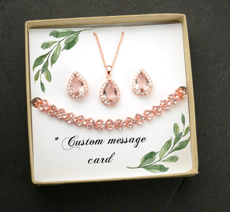 Rose Gold Dusty Pink Rustic Rust Rusty Bridesmaid Earrings - Etsy