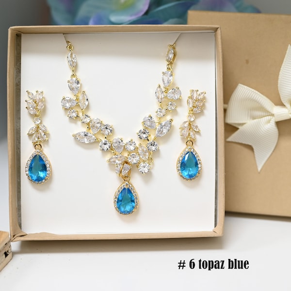 Blue Bridal Jewelry - Etsy