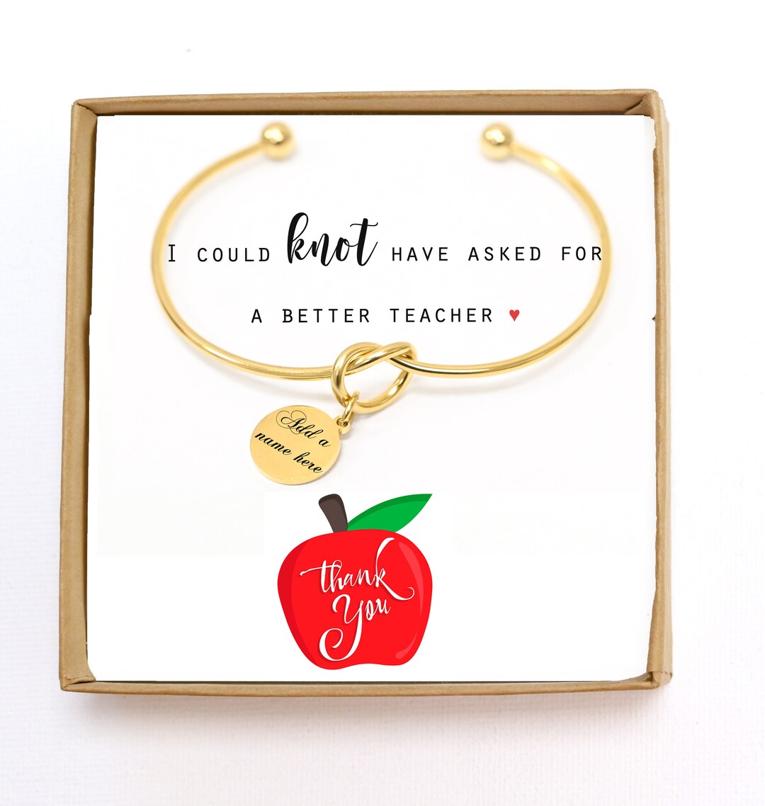 Gift for Teacher, Kb Knot Bracelet, Daycare Worker, Preschool Teacher, Student Teacher ...