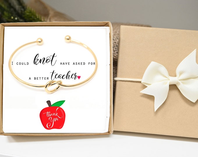 Teacher “knot” Bracelets / Teacher Gifts / Teacher Appreciation Gifts ...