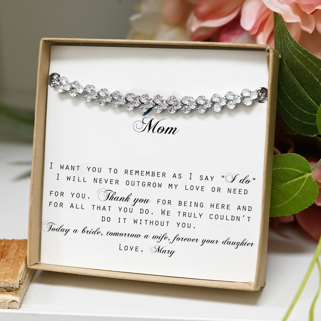 Gift for Mother of the Bride to My Mother on My Wedding Day Bride Mom ...
