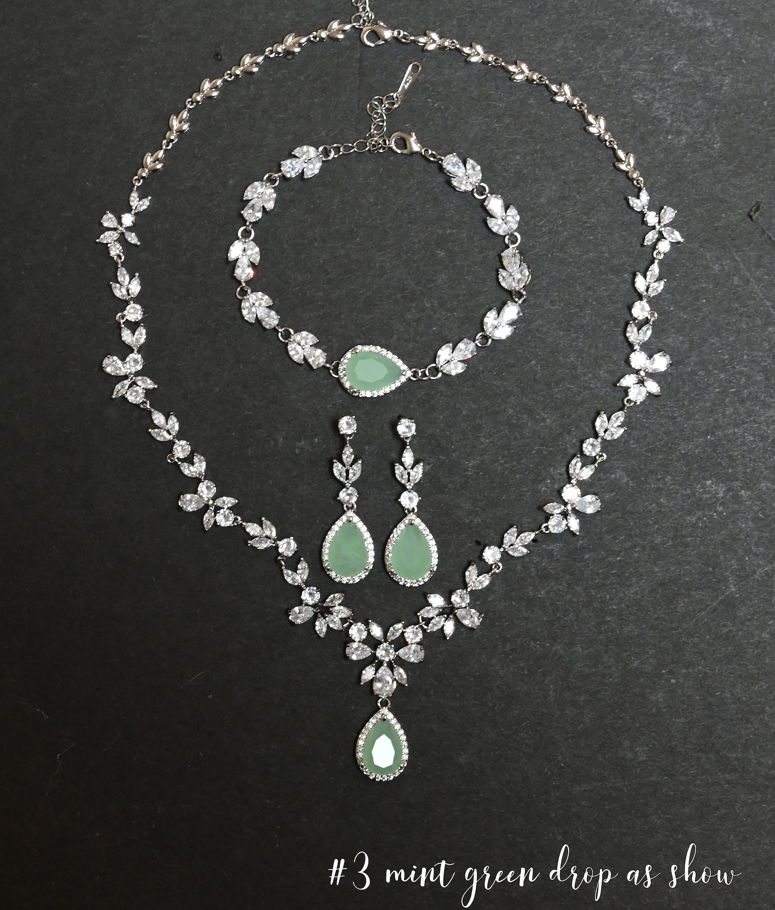 Light Blue 8 Dusty Pale Blue Bridal Wedding Jewelry Bridesmaid Gift ...