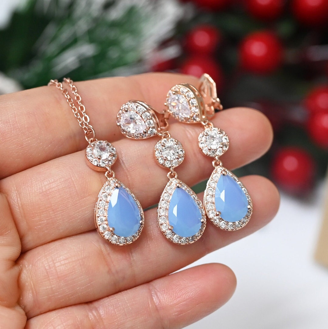 Blue #9 Periwinkle Blue Somethin Blue Clip on Non Pierced Ears ...