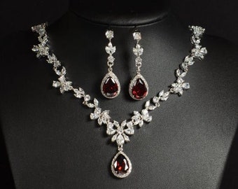 Red Color Jewelry - Etsy