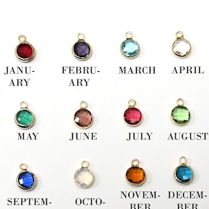 ADD ON - Birthstone Pendant 5mm - Etsy