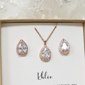 Rose Gold Dusty Pink Rustic Rust Rusty Bridesmaid Earrings Necklace ...