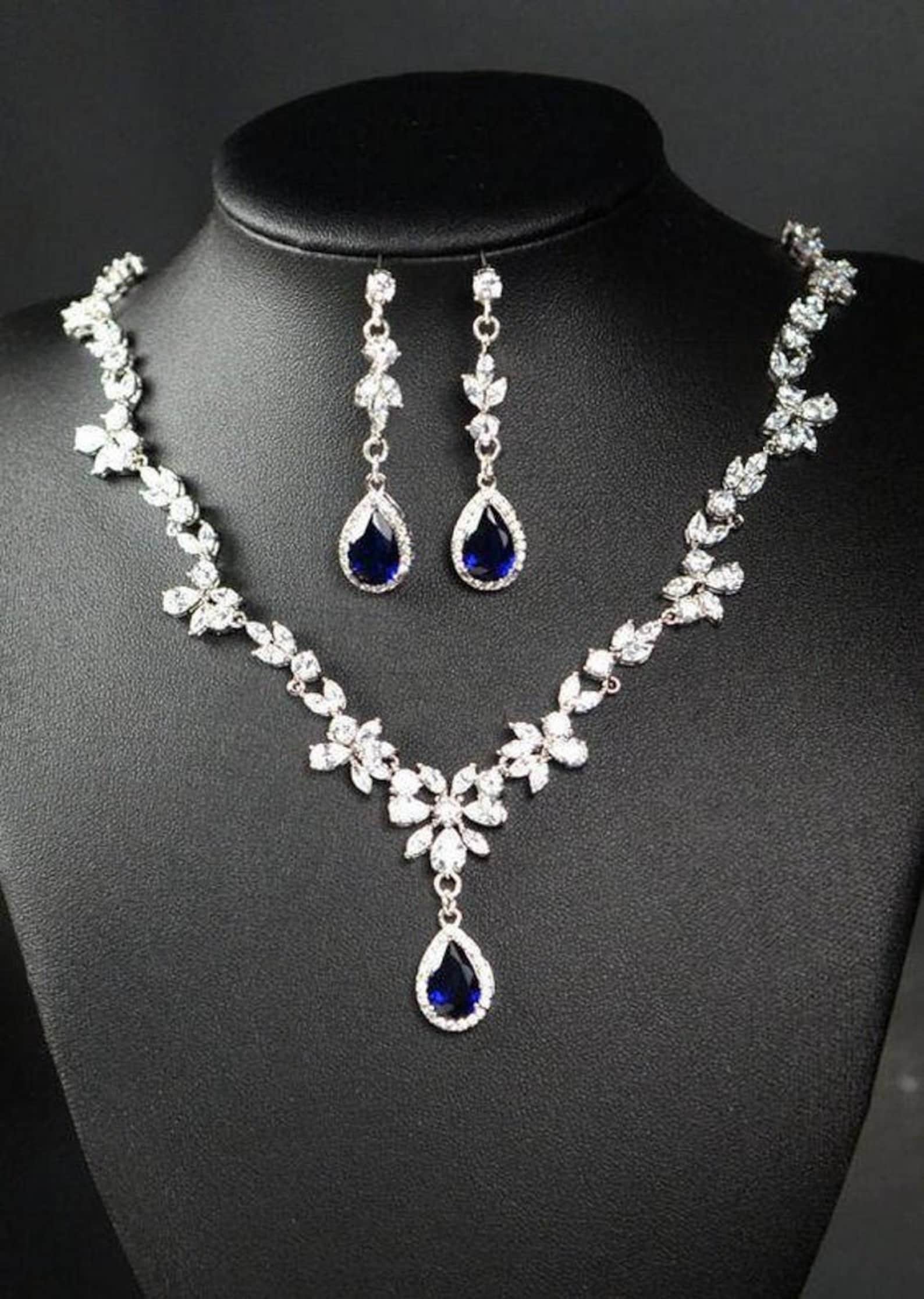 Light green mint green lime green Prom Jewelry set Bridal | Etsy