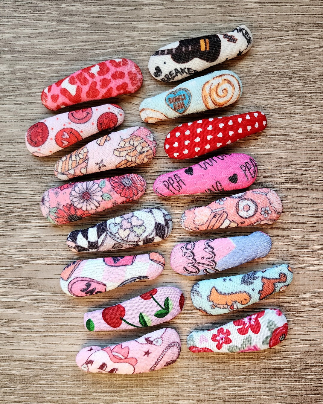 Valentines Day Snap Hair Clips/girls Hair Clips/hair Bows/snap ...