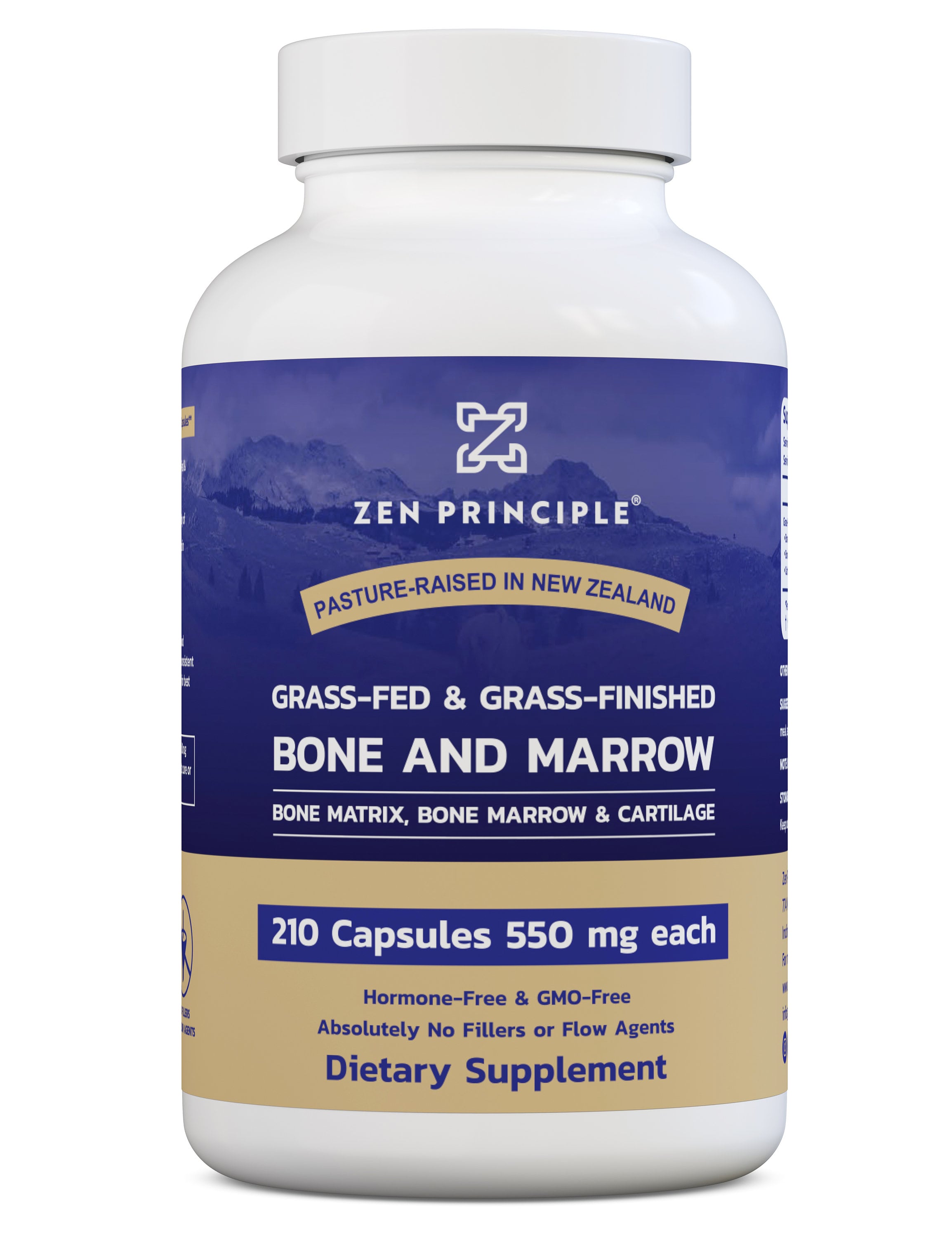 Grass Fed Beef Bone Marrow, 3300mg. Skin, Oral Health, and Joint ...