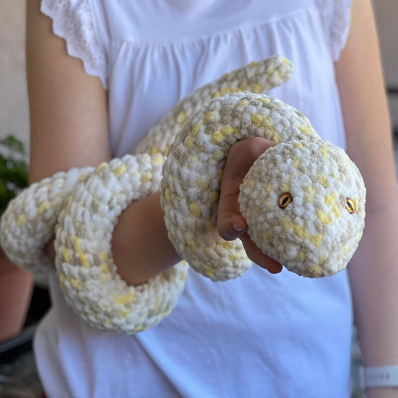Yellow Snake Plush - Etsy