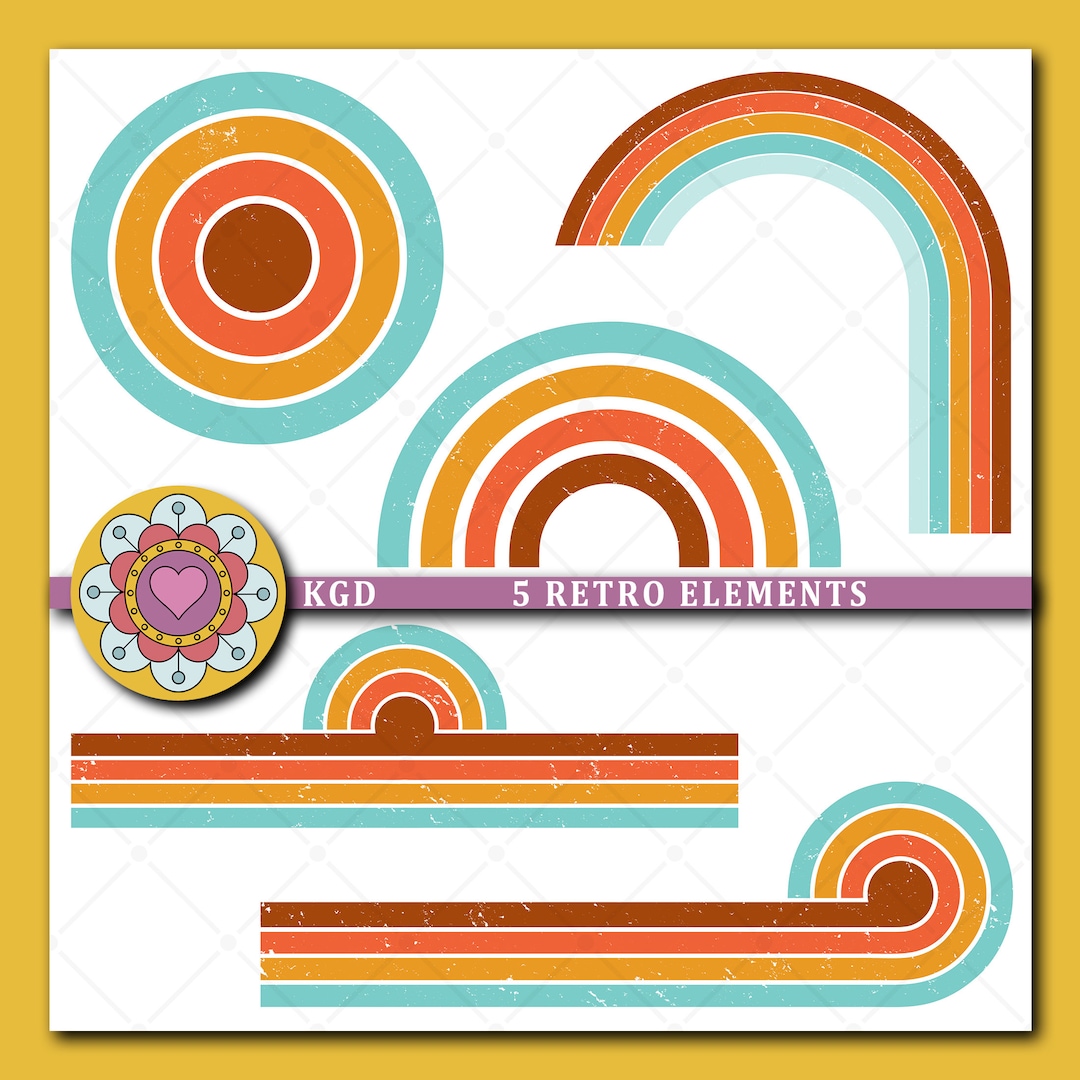 Retro Elements, Retro Graphics, Retro Sublimations, Design Downloads, Graphic Elements, Png ...