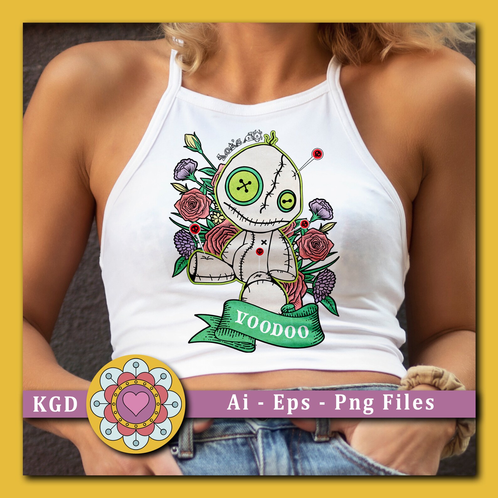 Voodoo Design - Cute Voodoo Design - Halloween Design - Witchcraft Design - Wicca Designs ...