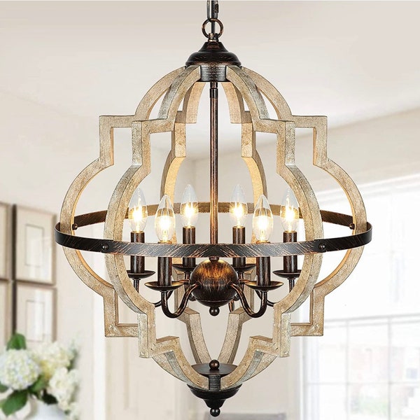 Farmhouse Chandelier - Etsy